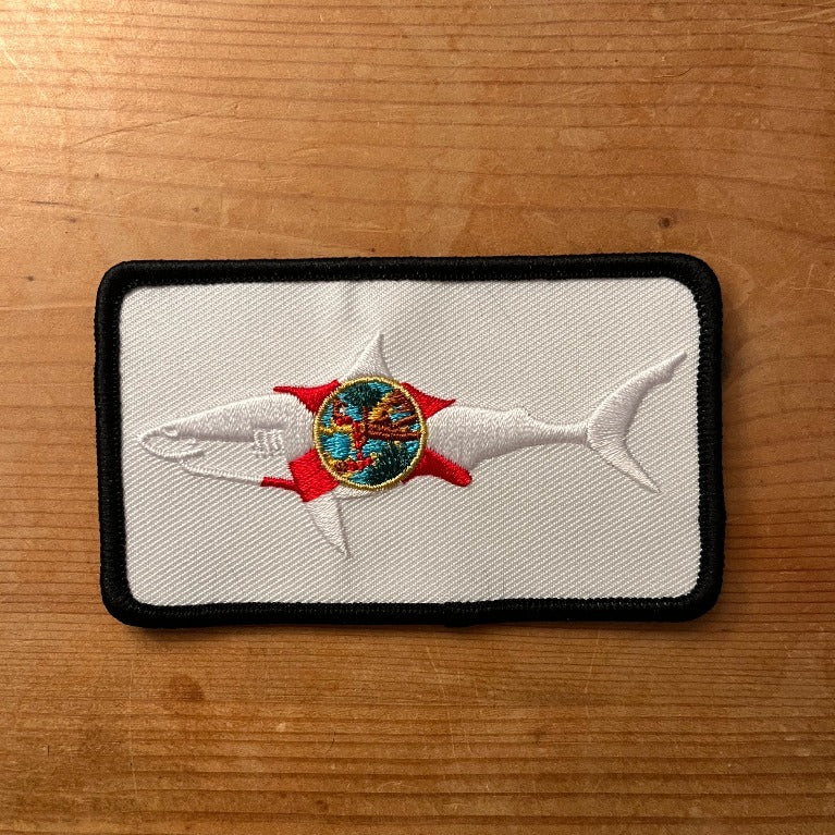 Florida Shark Embroidered Patch | Wilding Life