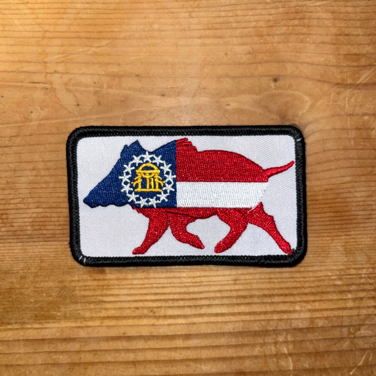 Georgia Boar Embroidered Patch | Wilding Life