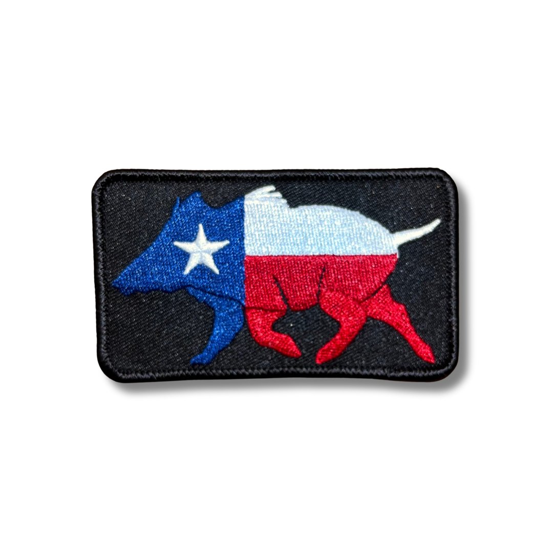 Texas Boar Embroidered Patch | Wilding Life | Wilding Life