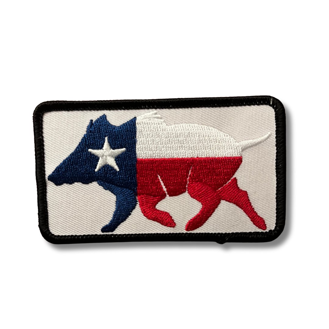 Texas Boar Embroidered Patch | Wilding Life | Wilding Life
